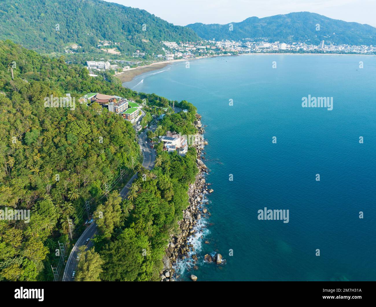 Sea surface ocean background, Beautiful island in the sea nature ...
