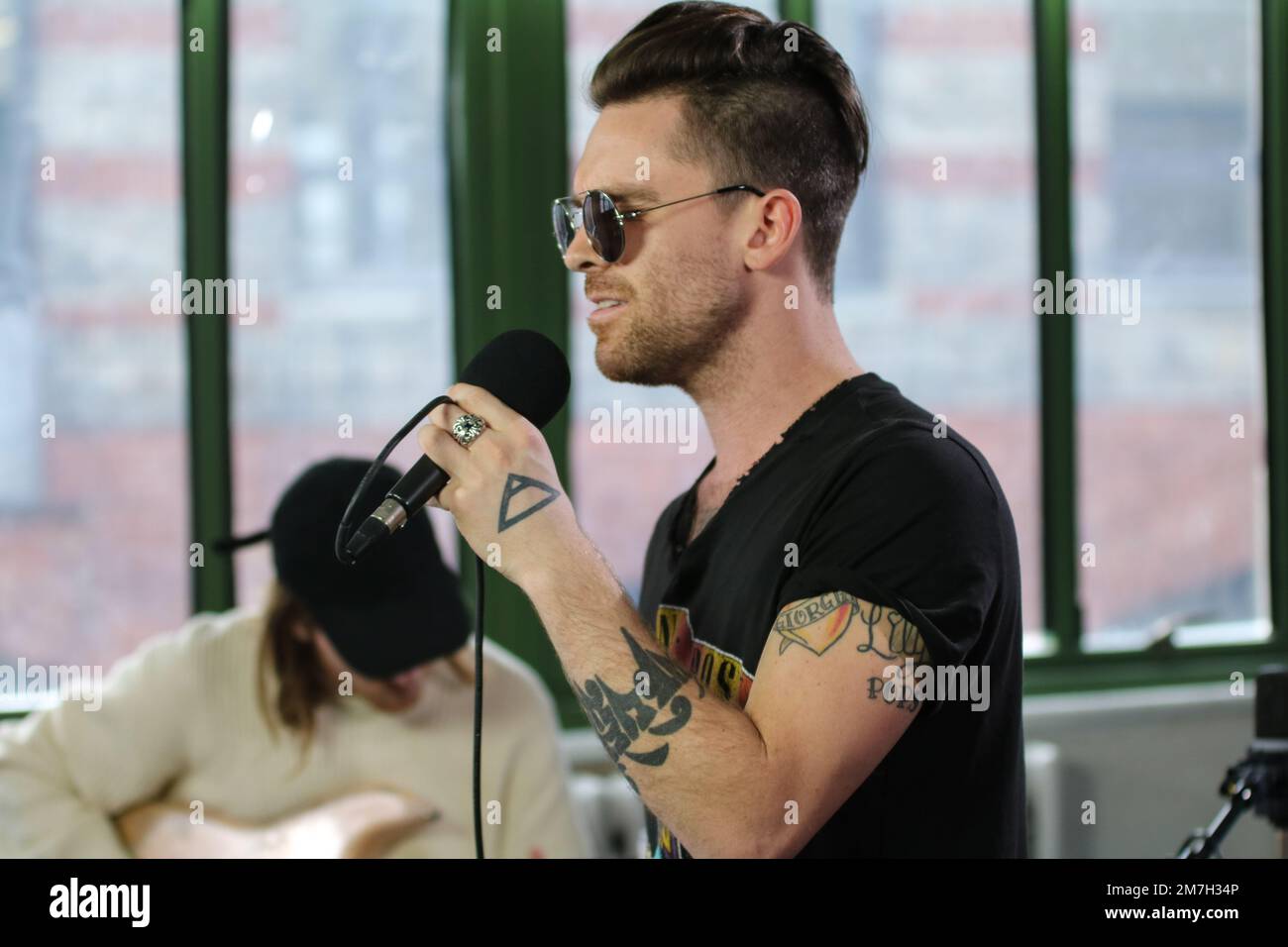 Half The Animal film a session in Brooklyn Stock Photo - Alamy