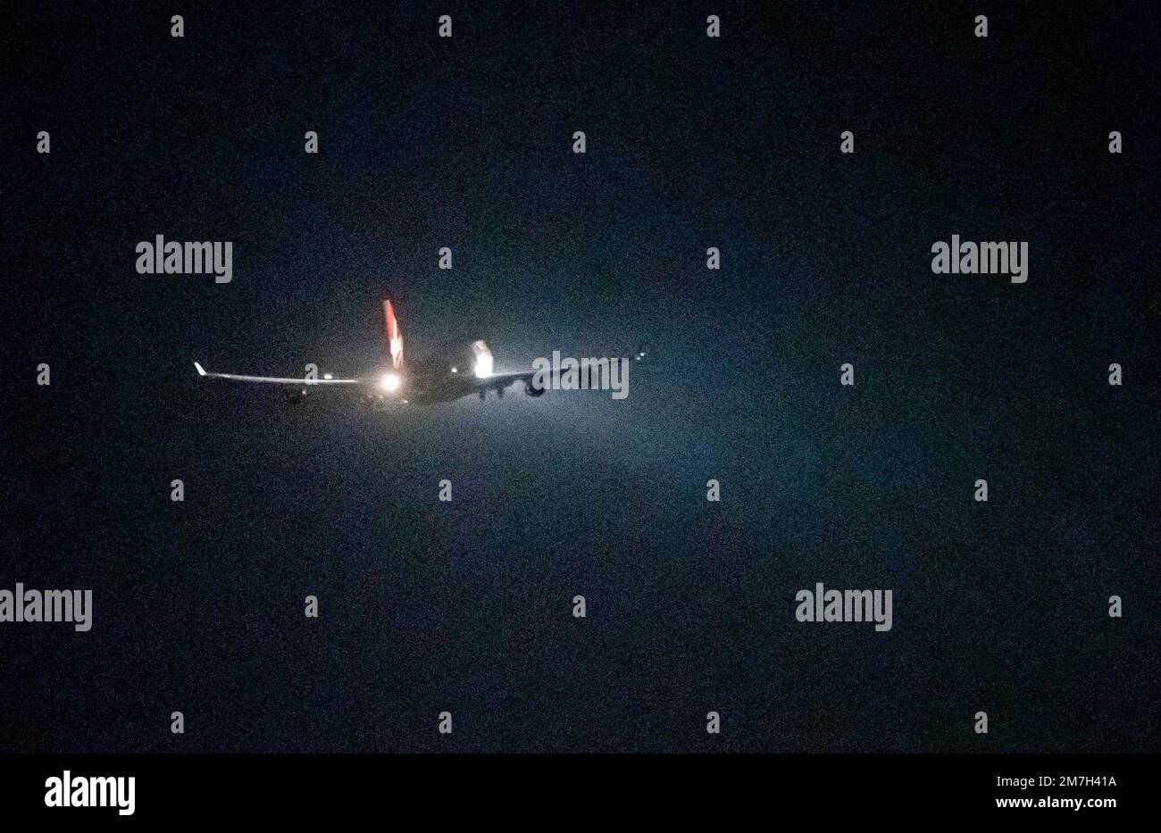 A repurposed Virgin Atlantic Boeing 747 aircraft, named Cosmic Girl ...