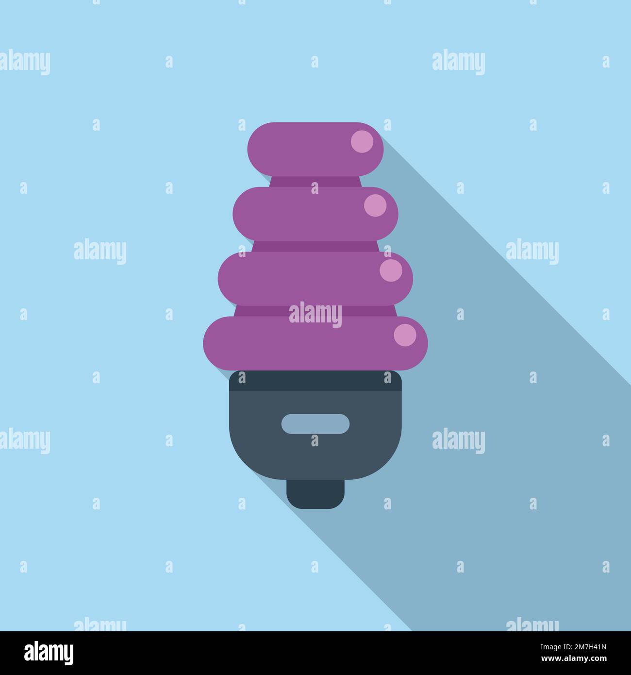 UV lamp icon flat vector. Disinfection light. Ultraviolet rays Stock ...