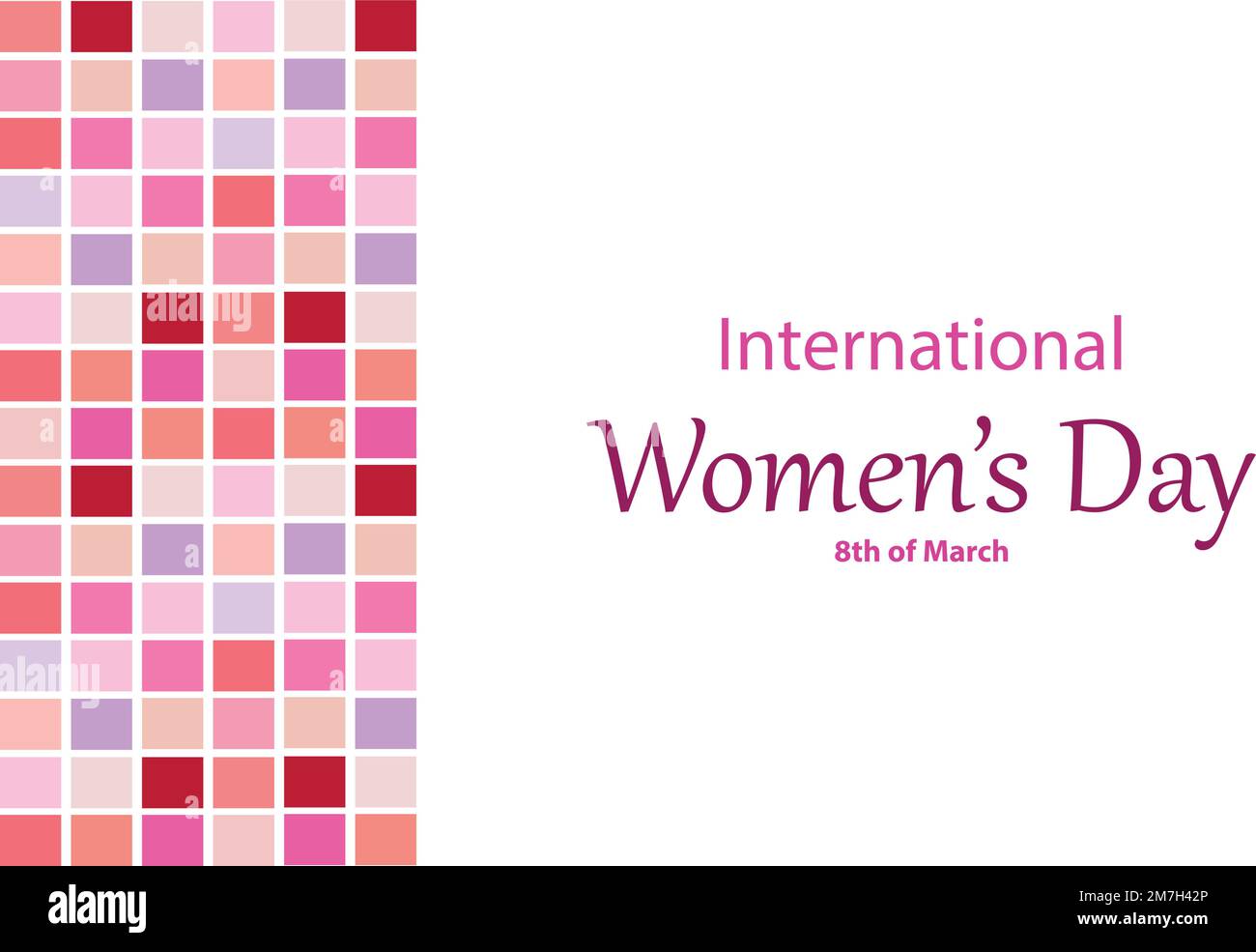 Design for International women's day horizontal Banner, 8 march ...
