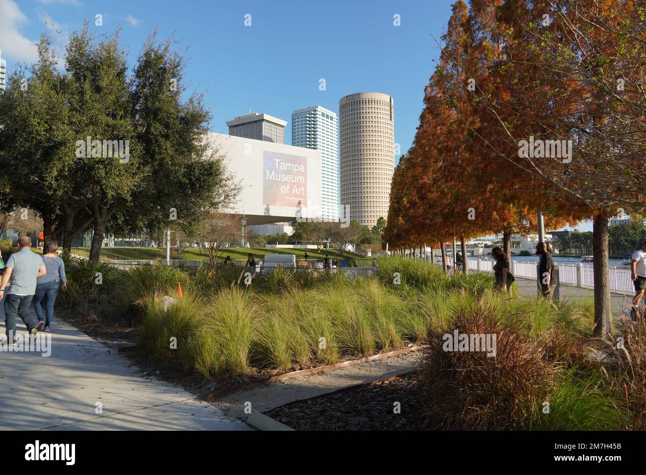 Tampa Riverwalk Armature Works Stock Photo - Alamy