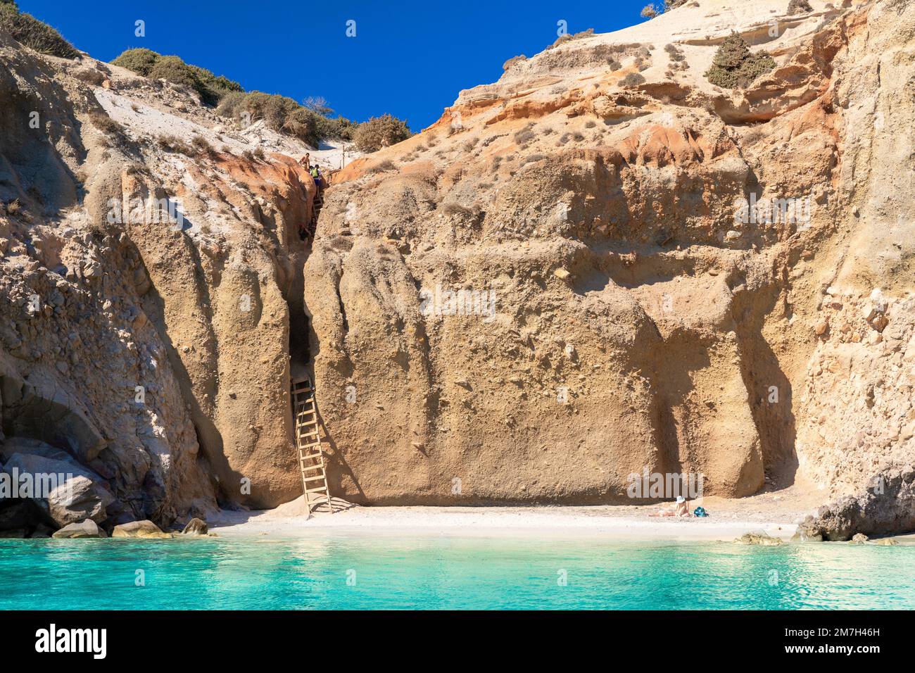 The famous Tsigrado beach with crystal clear waters and rocks. Great ...