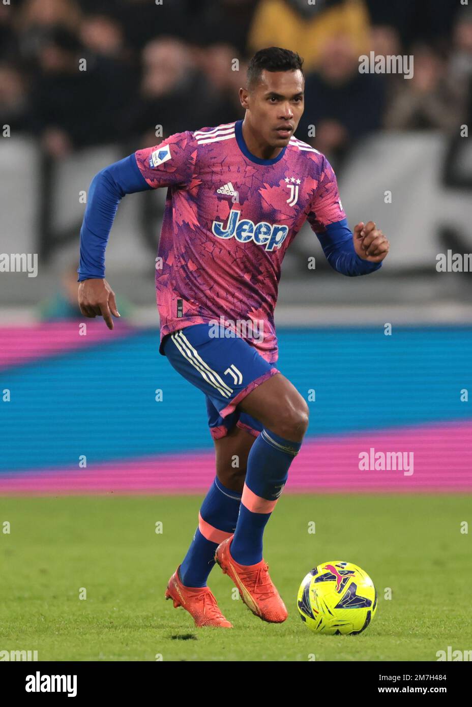 Turin, Italy, 7th January 2023. Alex Sandro of Juventus during the ...