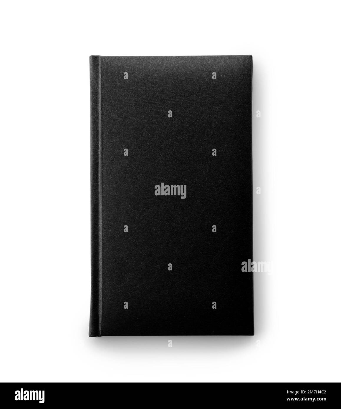 Black notebook on white background Stock Photo - Alamy