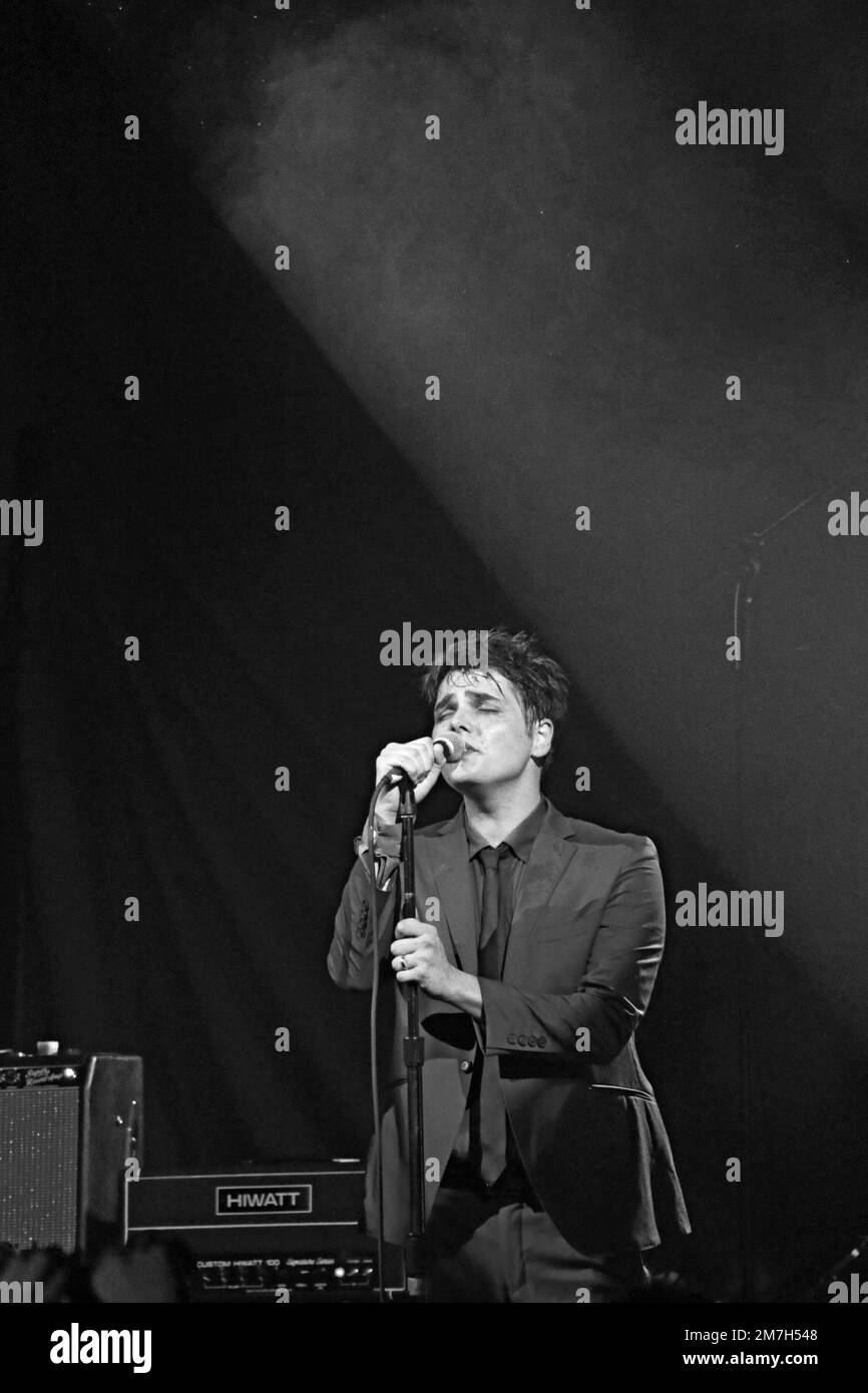 Gerard Way in concert at Irving Plaza in New York Stock Photo - Alamy