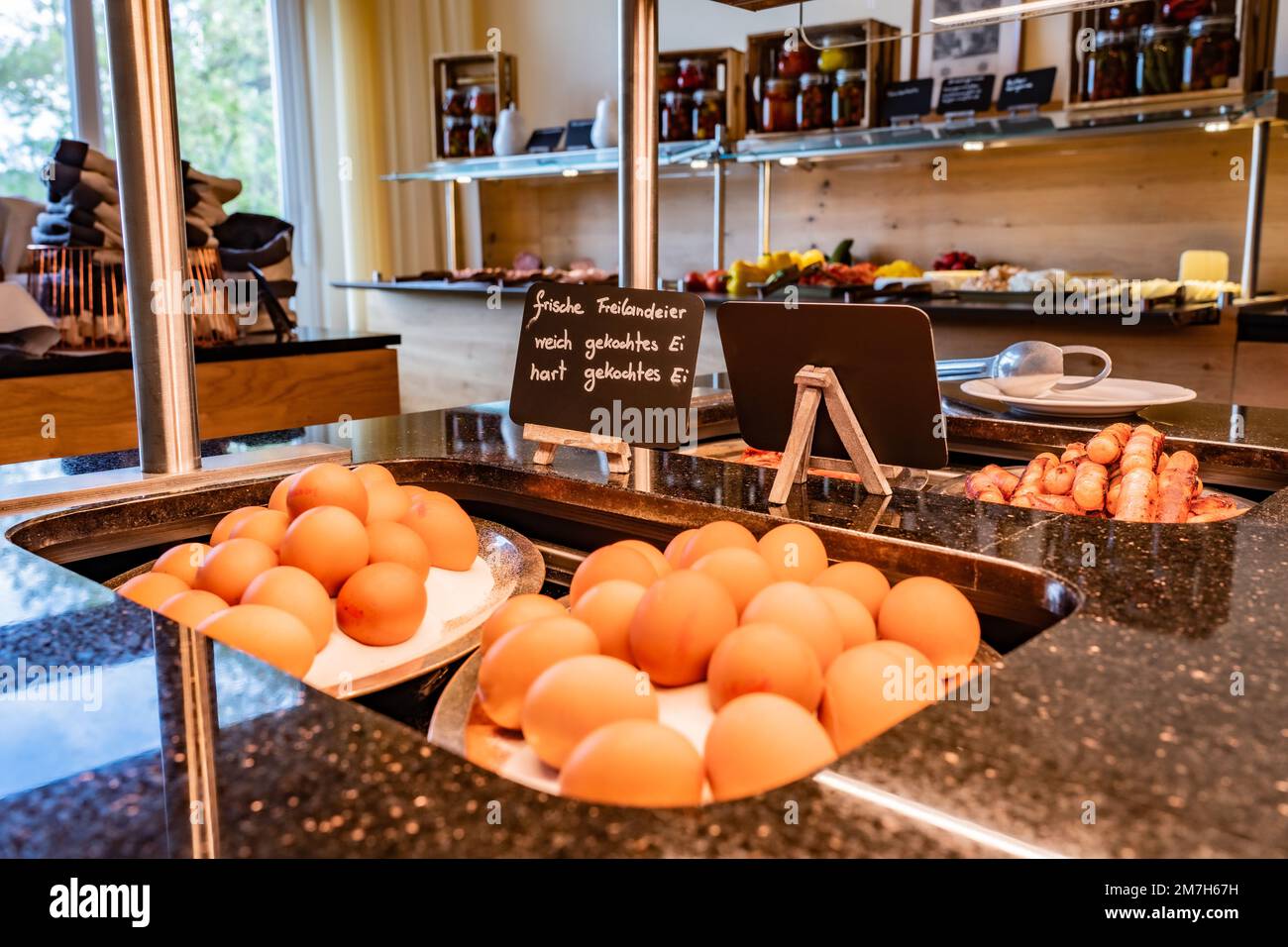 Austrian breakfast in an hotel Stock Photo - Alamy
