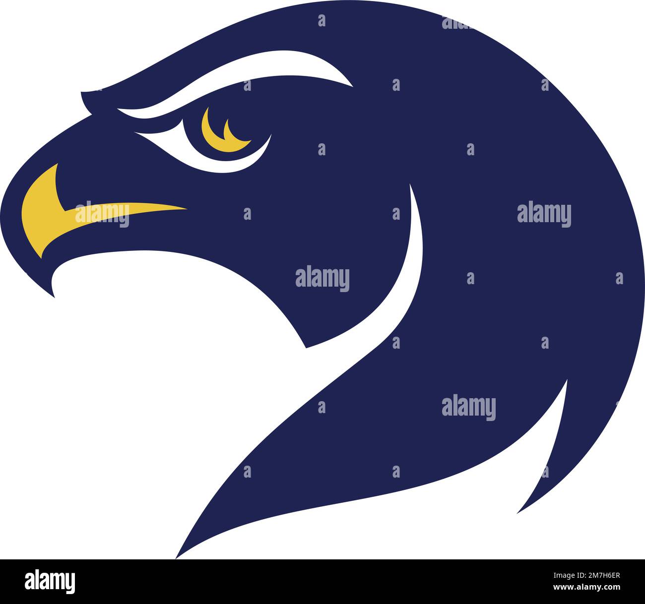 Simple Illustration of Hawk Head Stock Vector Image & Art - Alamy