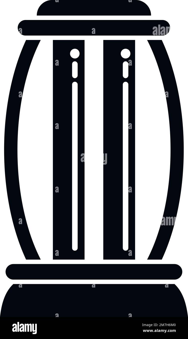 UV lamp light icon simple vector. Air device. Medical care Stock Vector ...