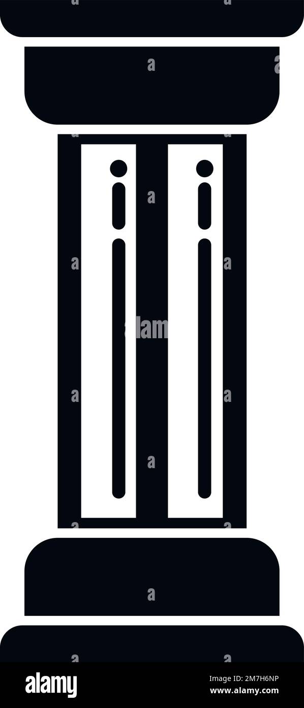 Disinfection lamp icon simple vector. Uv light. Air device Stock Vector ...