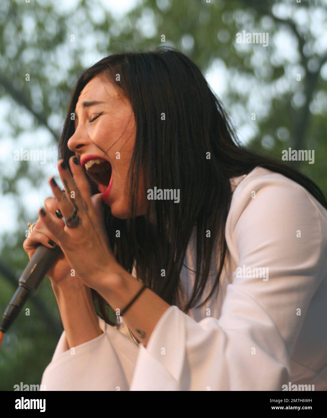Kristin Kontrol in concert at Central Park Summerstage Stock Photo - Alamy