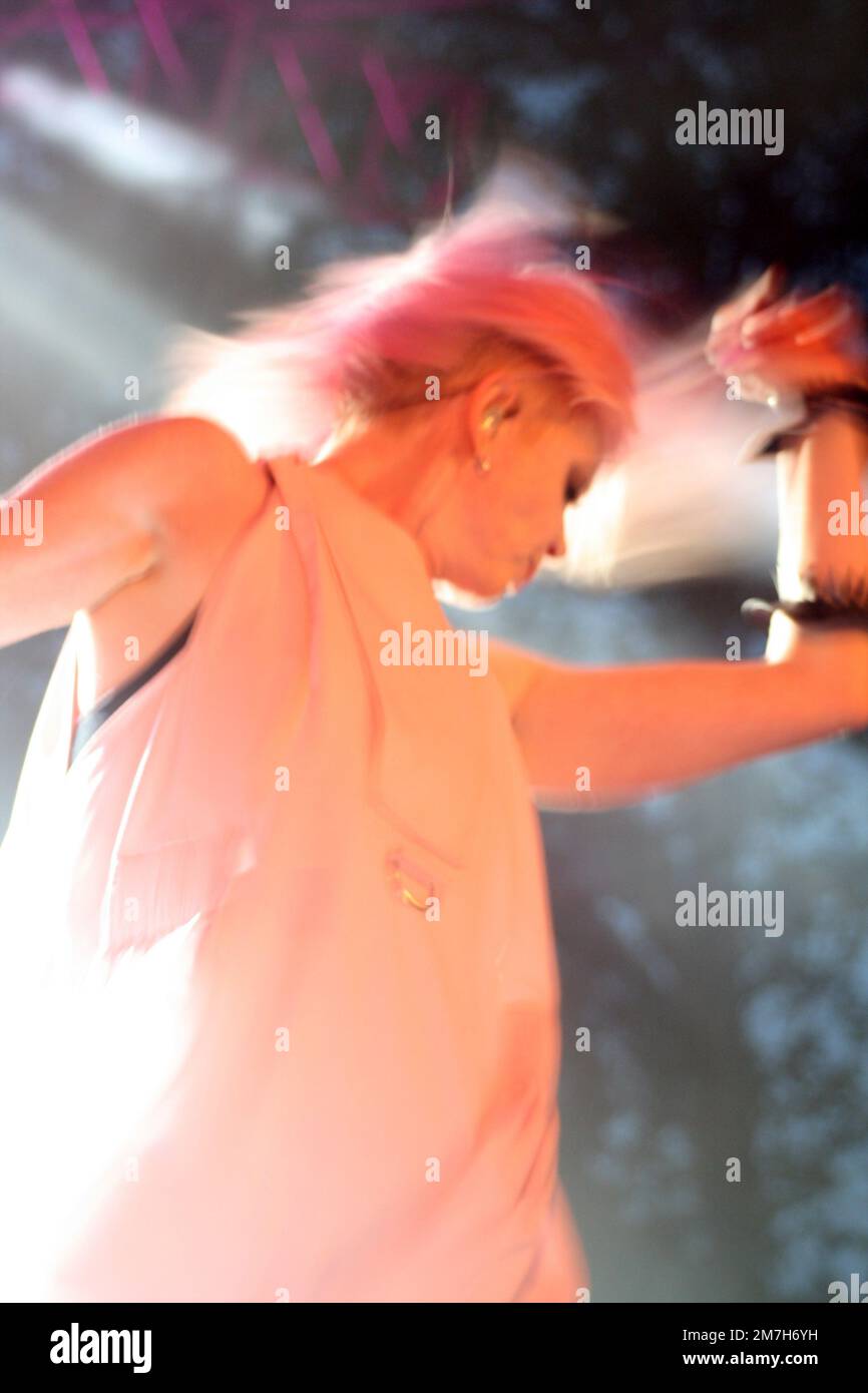 Garbage in concert at Central Park Summerstage in New York Stock Photo ...