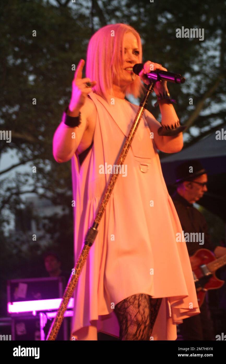 Garbage in concert at Central Park Summerstage in New York Stock Photo ...
