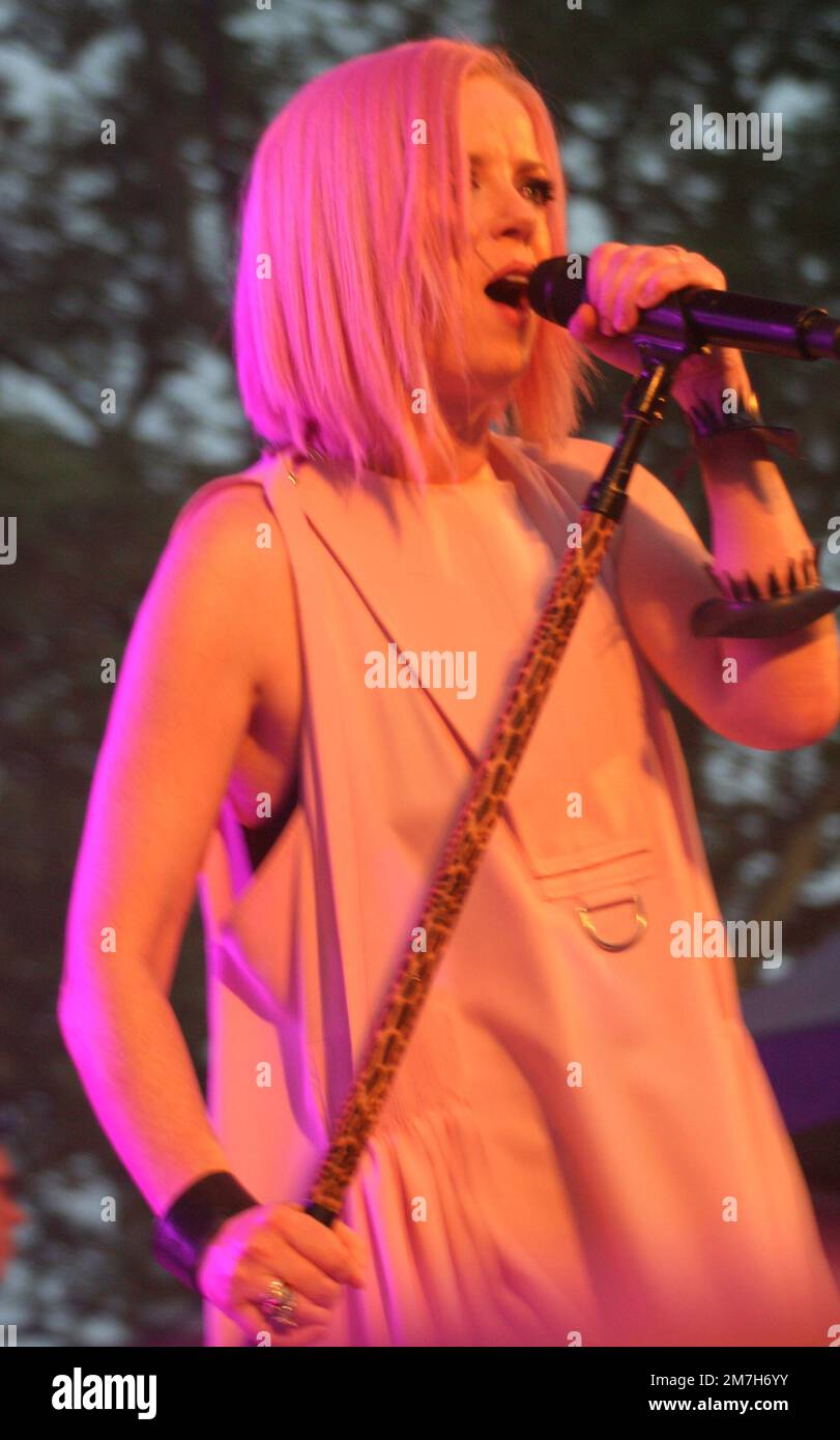 Garbage in concert at Central Park Summerstage in New York Stock Photo ...