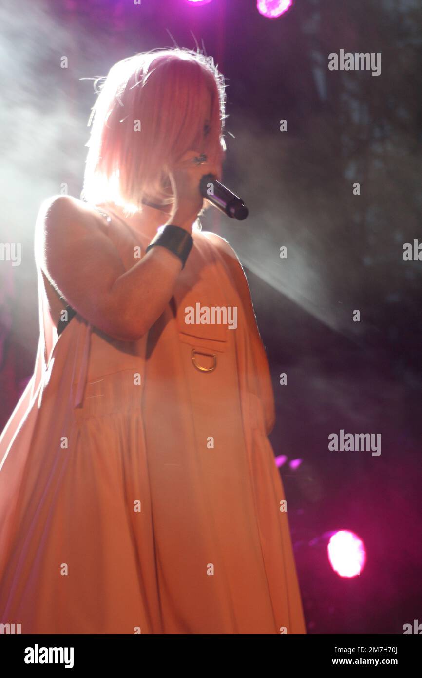 Garbage in concert at Central Park Summerstage in New York Stock Photo ...