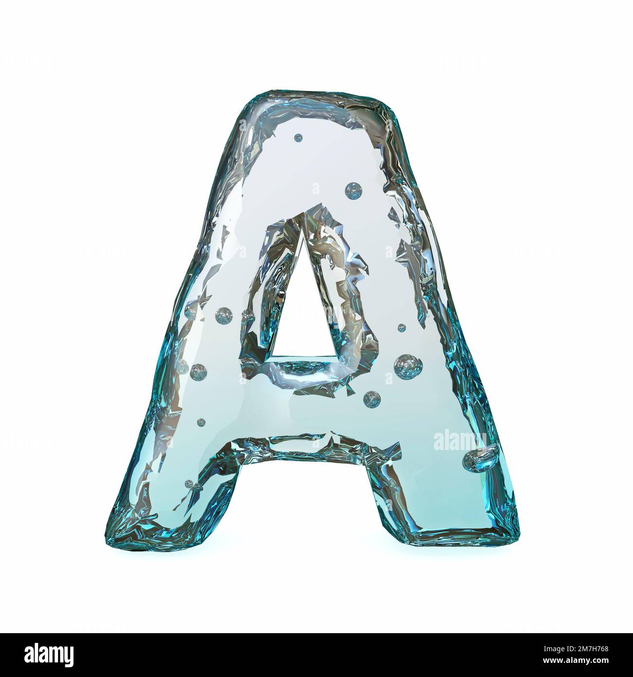 Frozen font ice alphabet transparent hi-res stock photography and ...