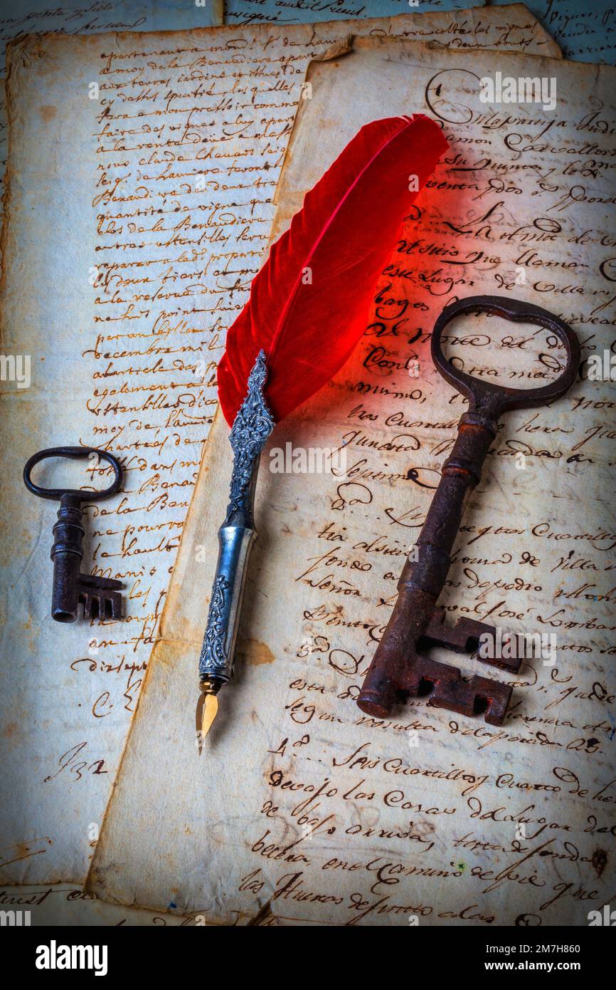 Feather keys hi-res stock photography and images - Alamy