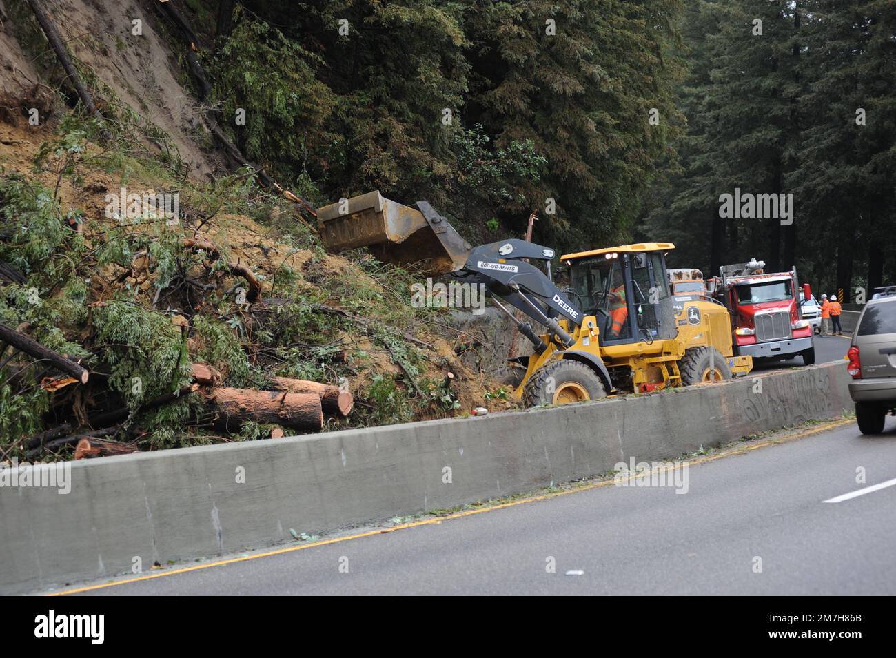 Mud slide highway hi-res stock photography and images - Alamy