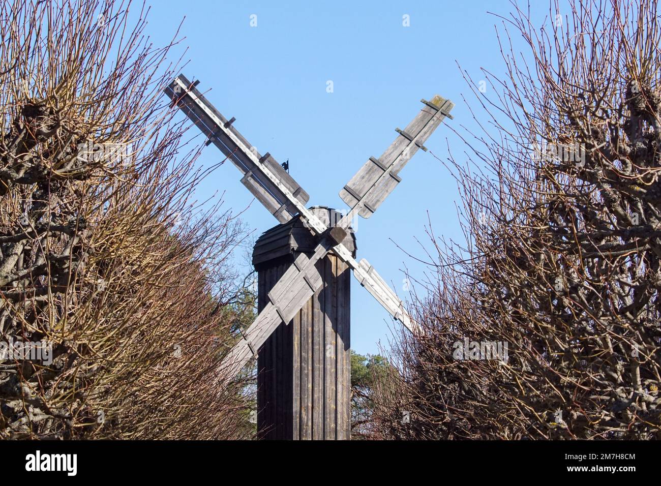 Windmill front and side view hi-res stock photography and images - Alamy