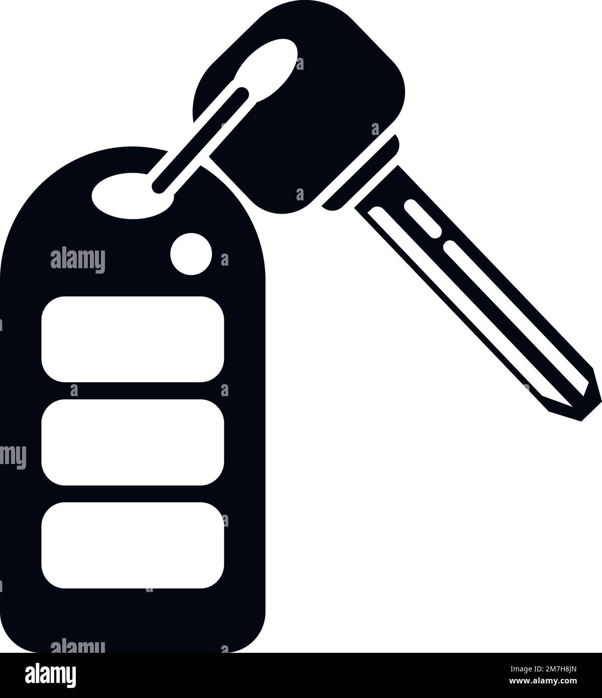 Drive car key icon simple vector. Remote button. Digital system Stock ...