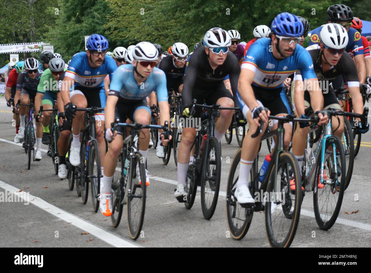 Bicycle races in Francis Park at the Tour de Francis Park 2022 during ...
