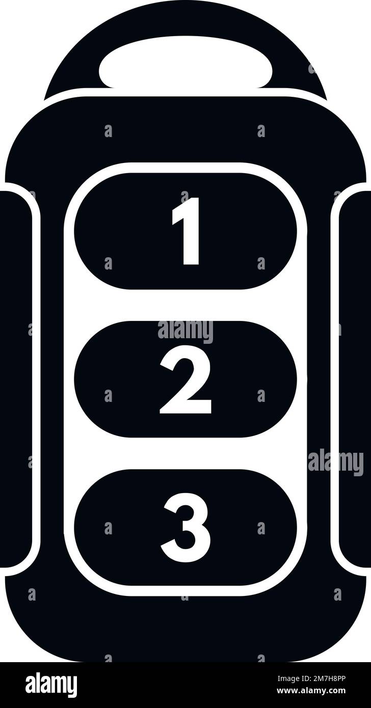 Keyless smart icon simple vector. Car remote. Digital system Stock ...