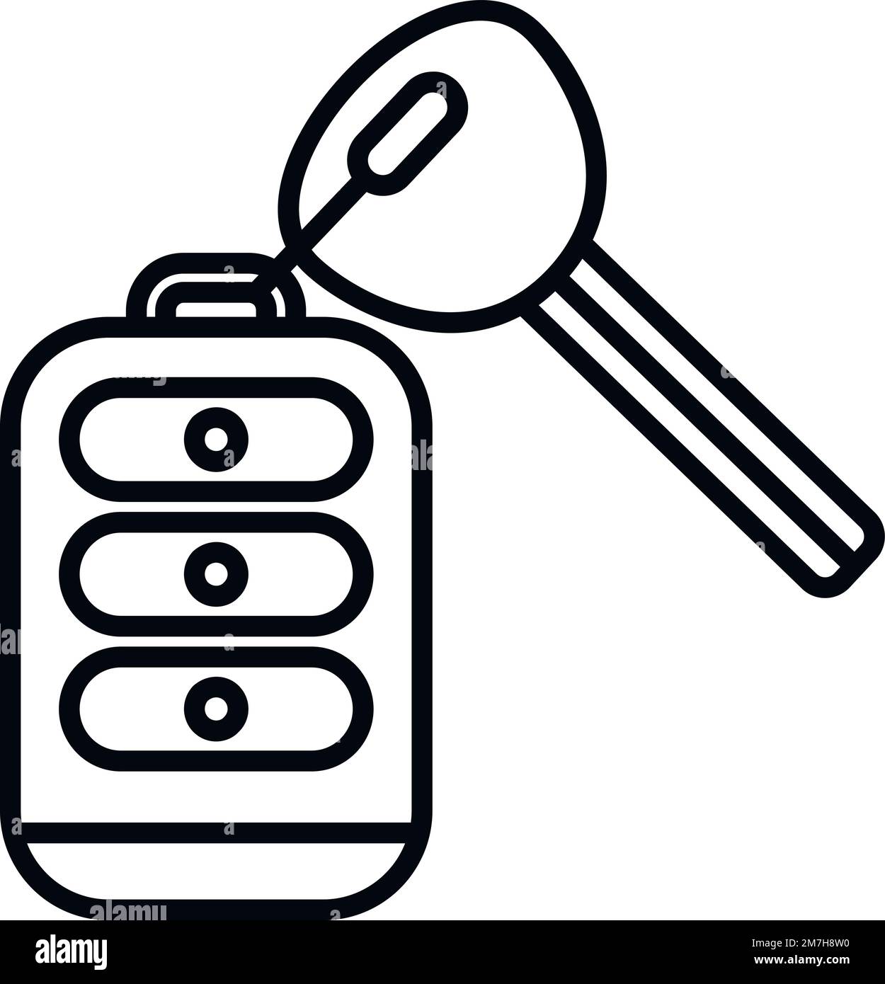 Car key icon outline vector. Smart remote. Lock service Stock Vector ...