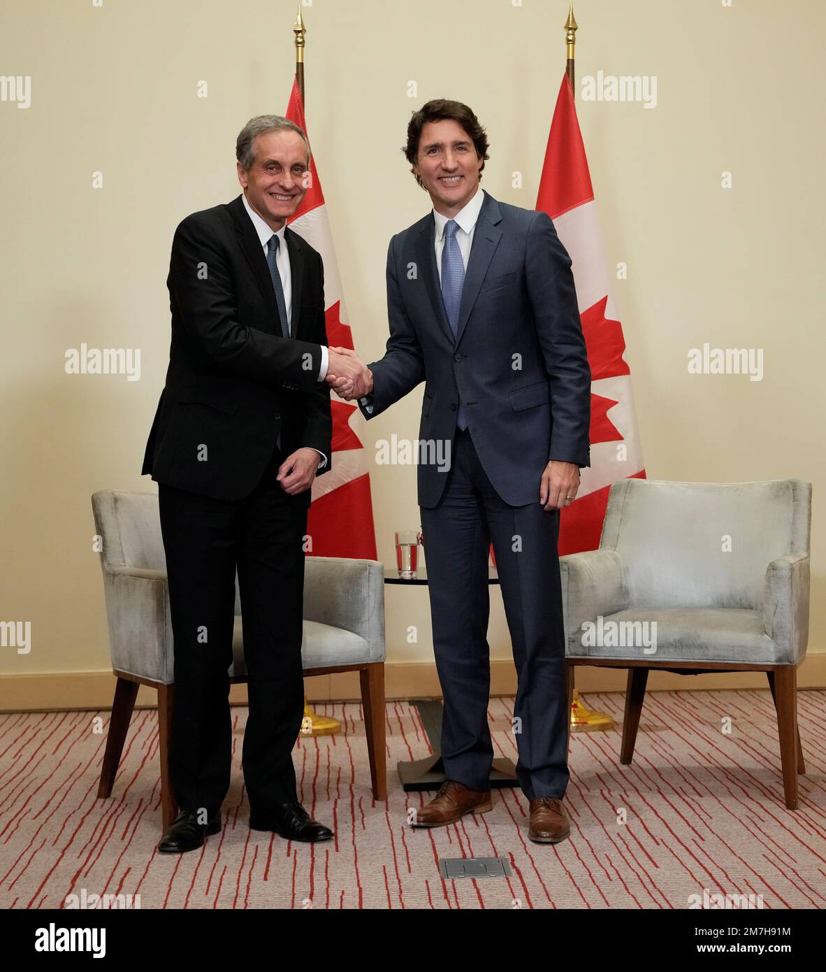 Mexico City, Mexico. 09th Jan, 2023. Prime Minister Justin Trudeau ...