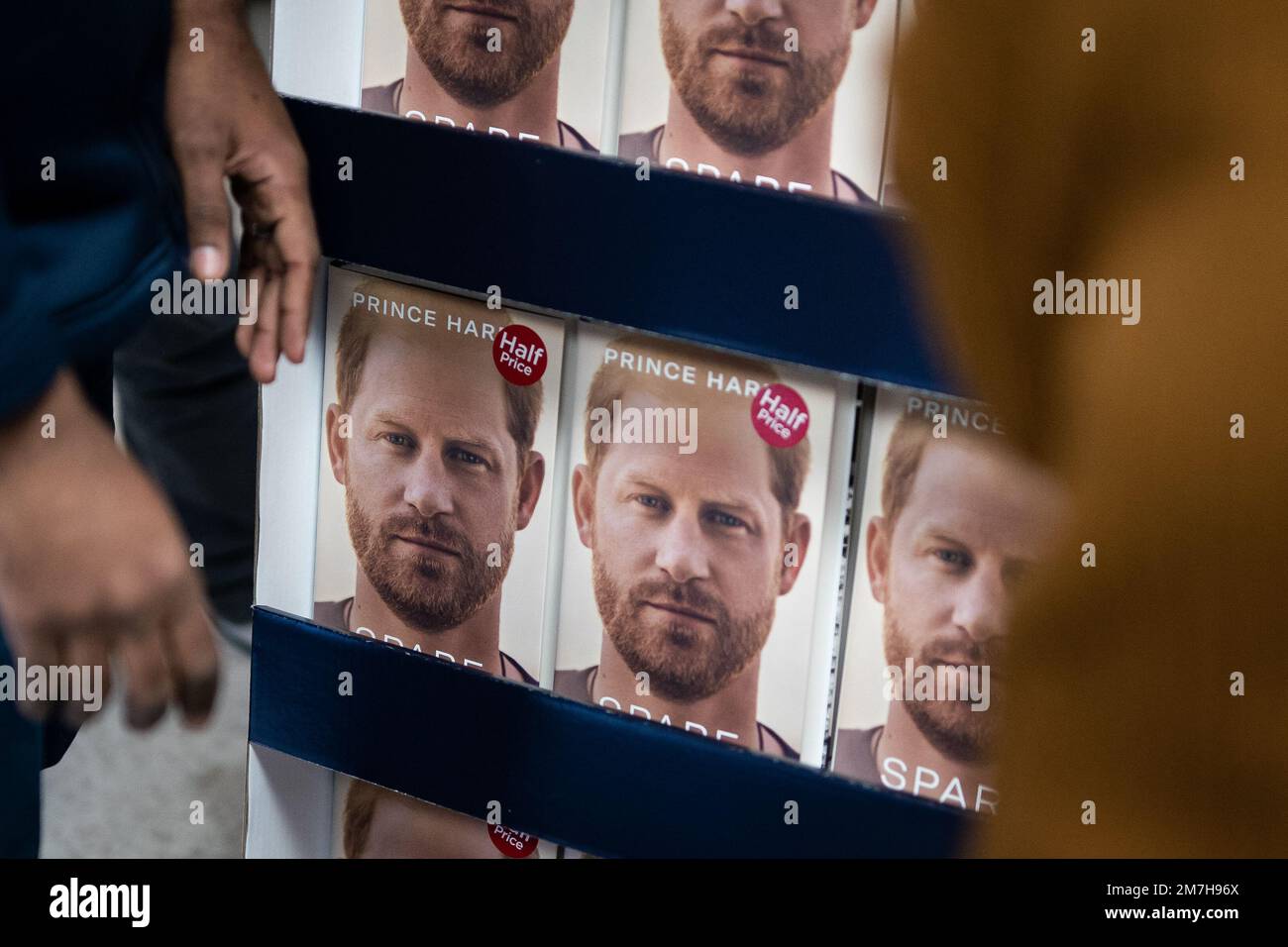 The newly released autobiography from the Duke of Sussex on dipslay at ...