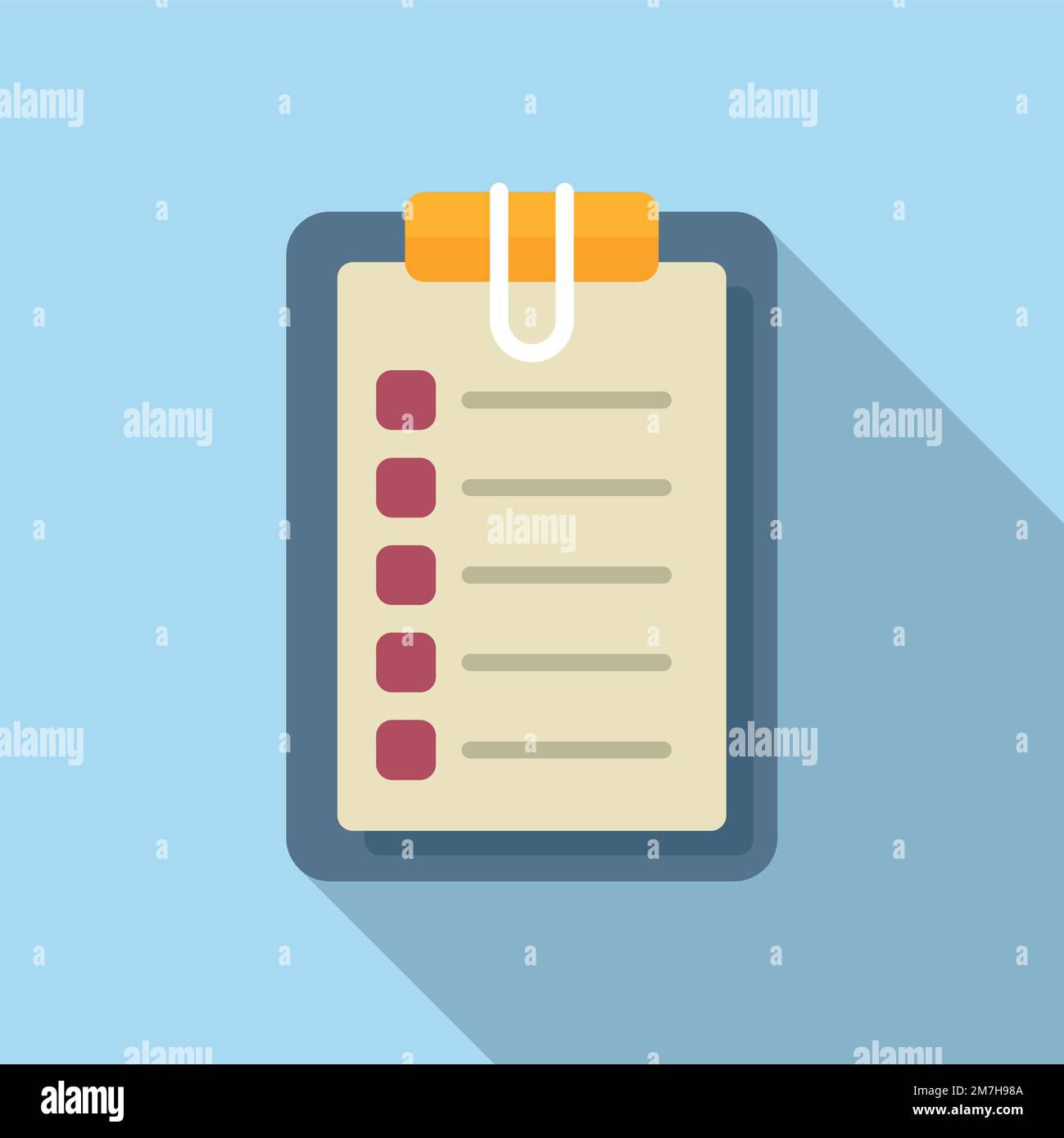 Board task schedule icon flat vector. Person event. Agenda app Stock ...