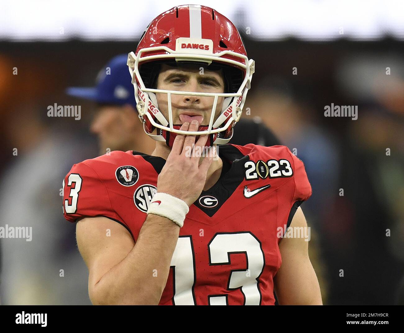 Inglewood, United States. 09th Jan, 2023. Georgia's quarterback Stetson ...