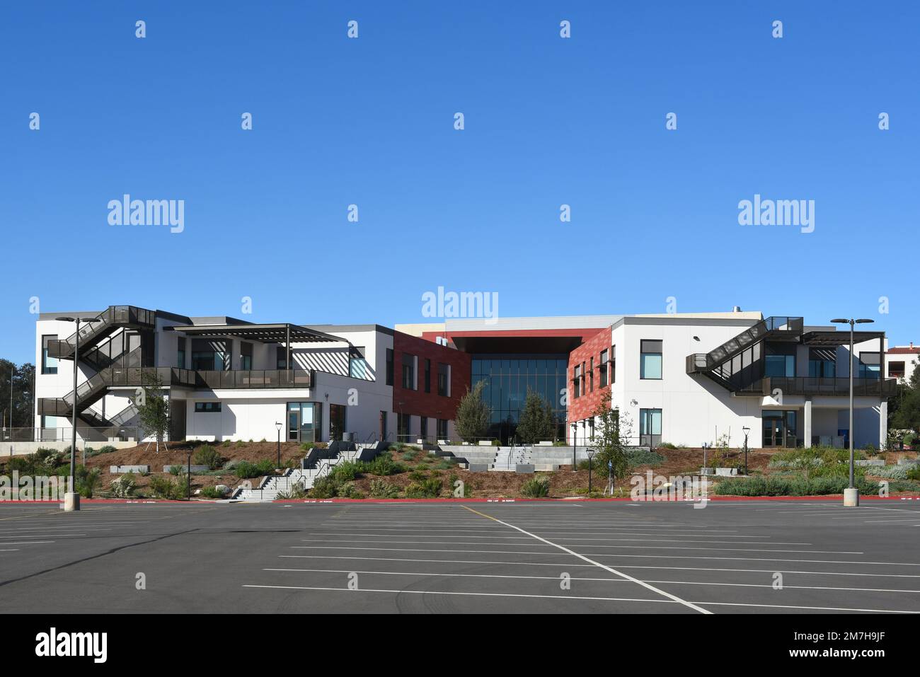 MISSION VIEJO, CALIFORNIA - 8 JAN 2023: Advanced Technology and Applied Science Building, ATAS ...