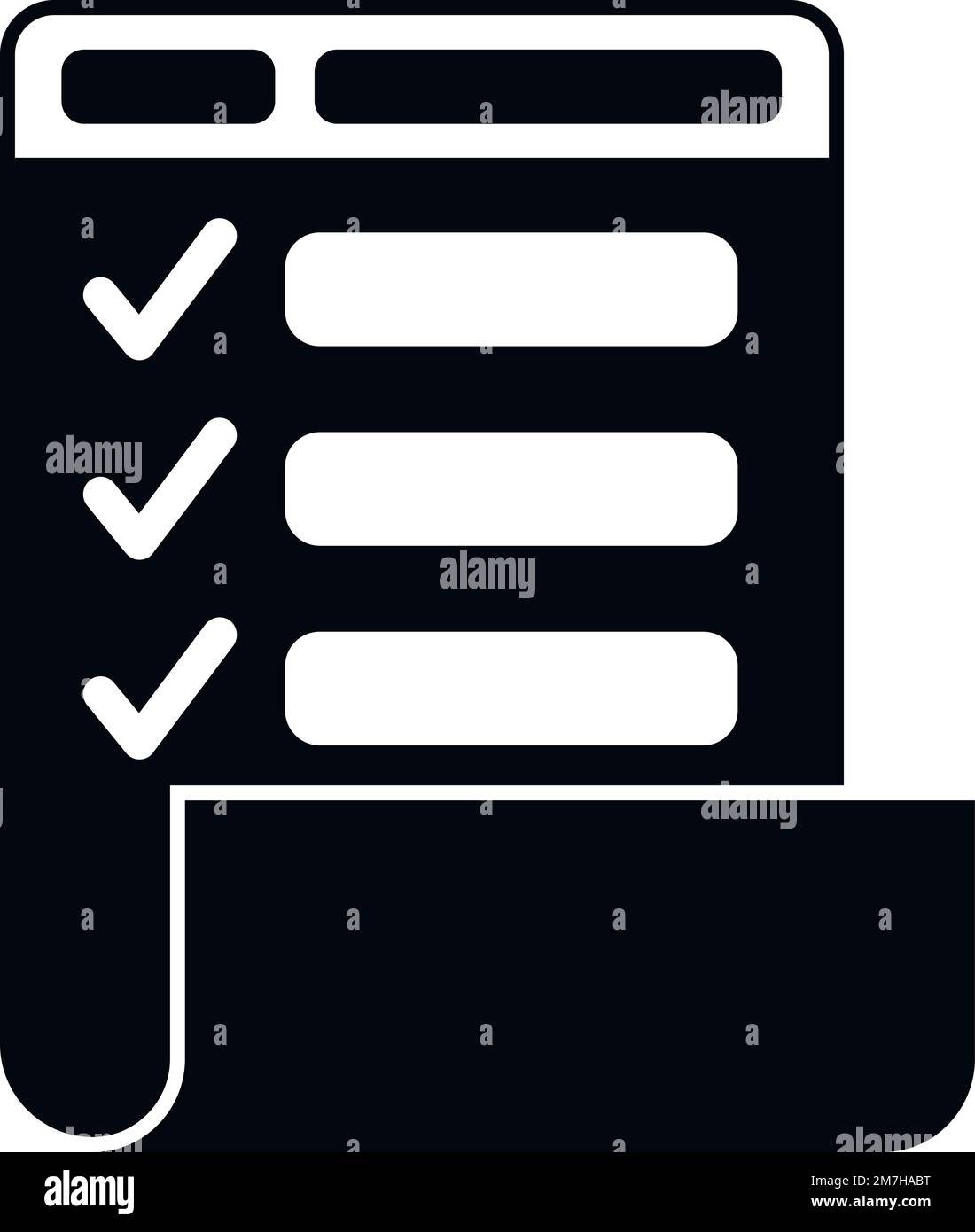 Paper task roll icon simple vector. Person event. Busy agenda Stock ...