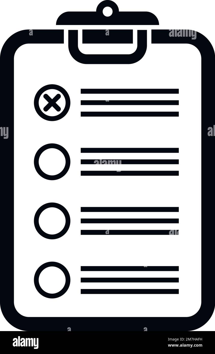 Clipboard task schedule icon simple vector. Person event. Agenda ...