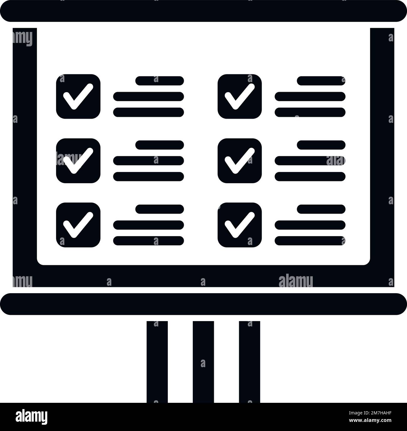 Task board icon simple vector. Event time. List business Stock Vector ...