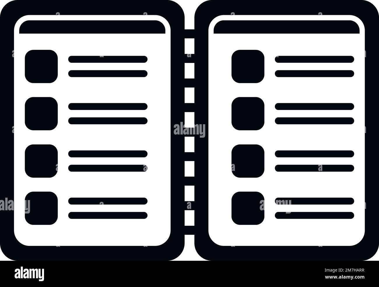 Notebook task schedule icon simple vector. Person event. Busy agenda ...