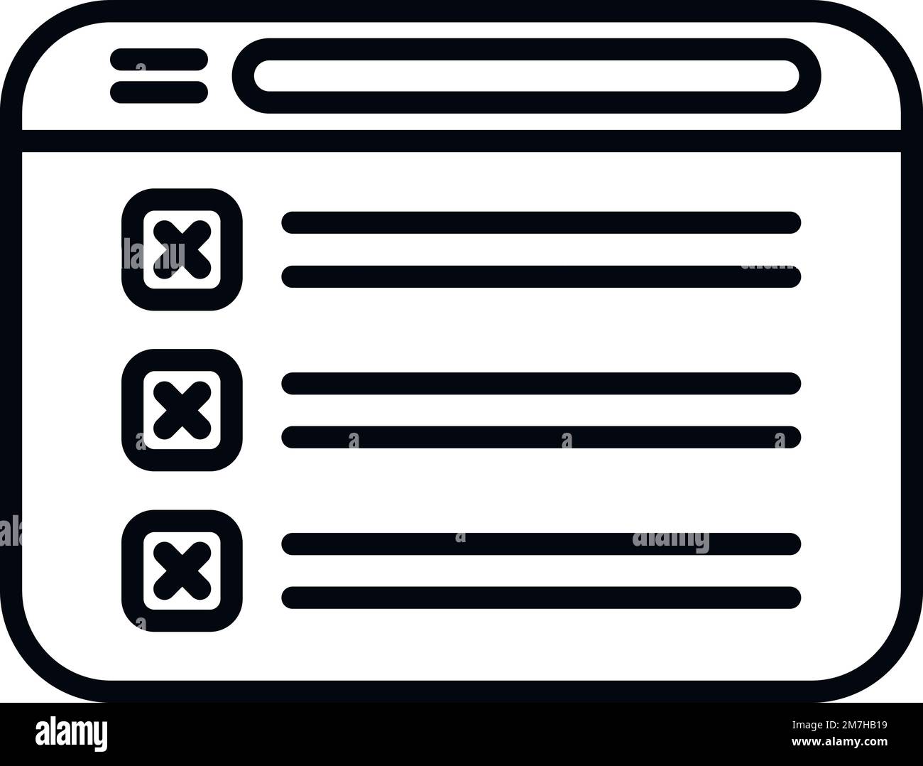 Web task schedule icon outline vector. Event time. Board list Stock ...