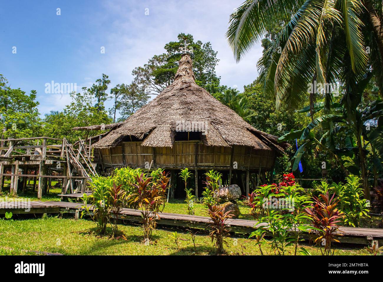 Bidayuh barok at Sarawak Culture Village, Sarawak Stock Photo - Alamy