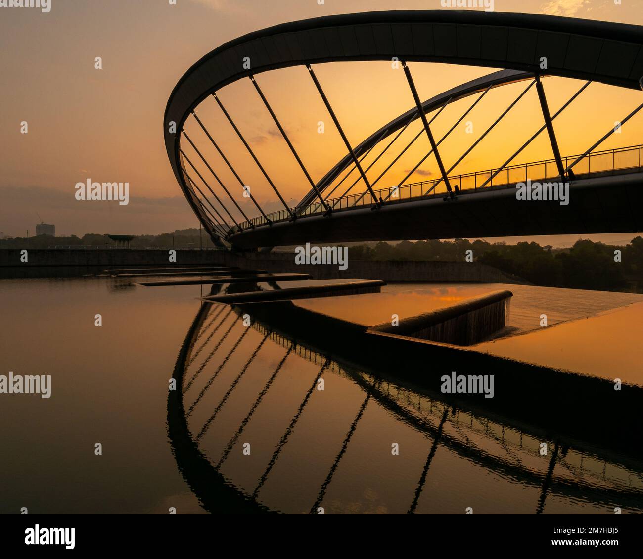 Putrajaya Curve Bridge Stock Photo - Alamy