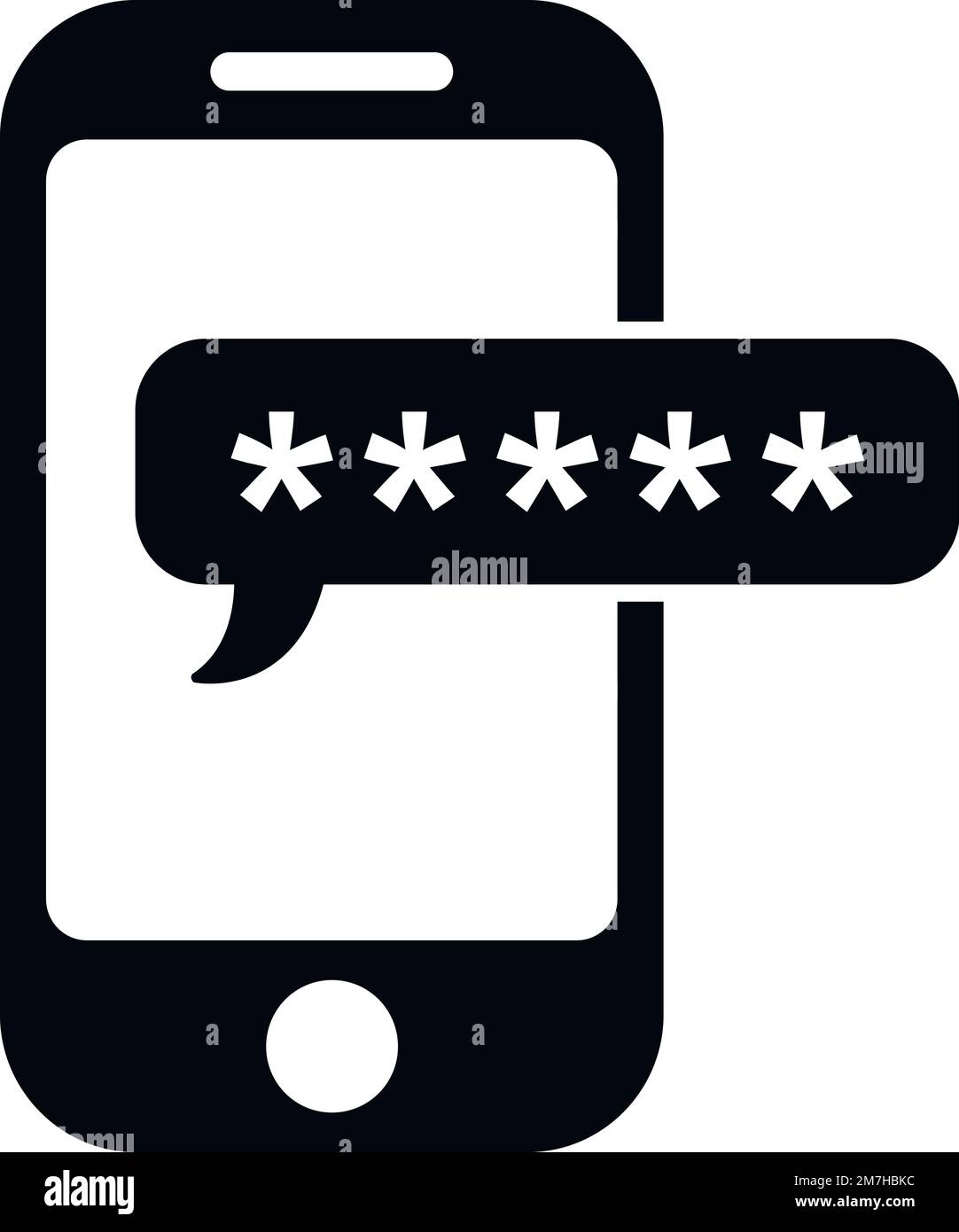 Lock smartphone icon simple vector. Password key. Code security Stock ...