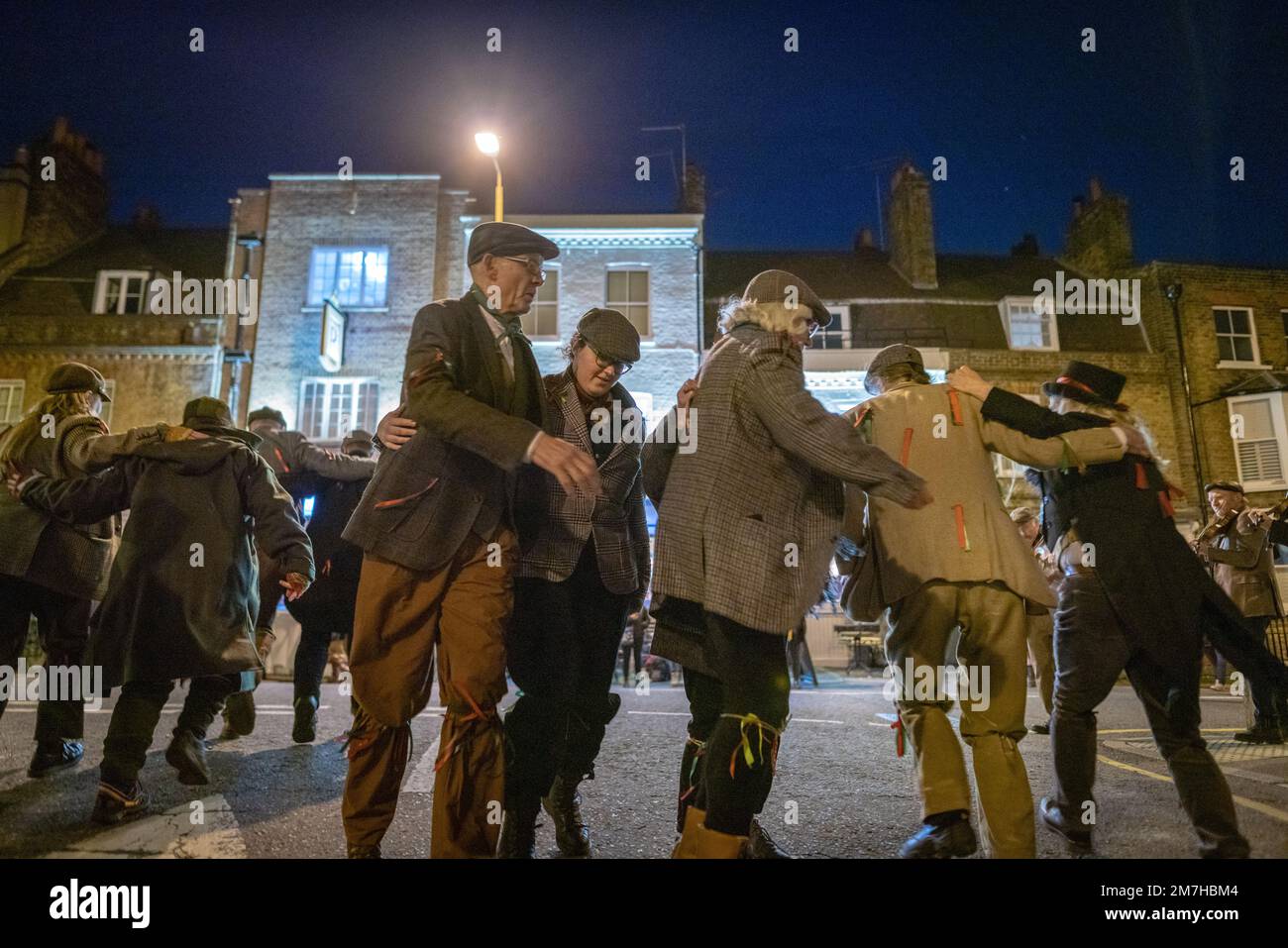 London, UK. 9th January, 2023. Plough Monday celebrations. Folk dance ...