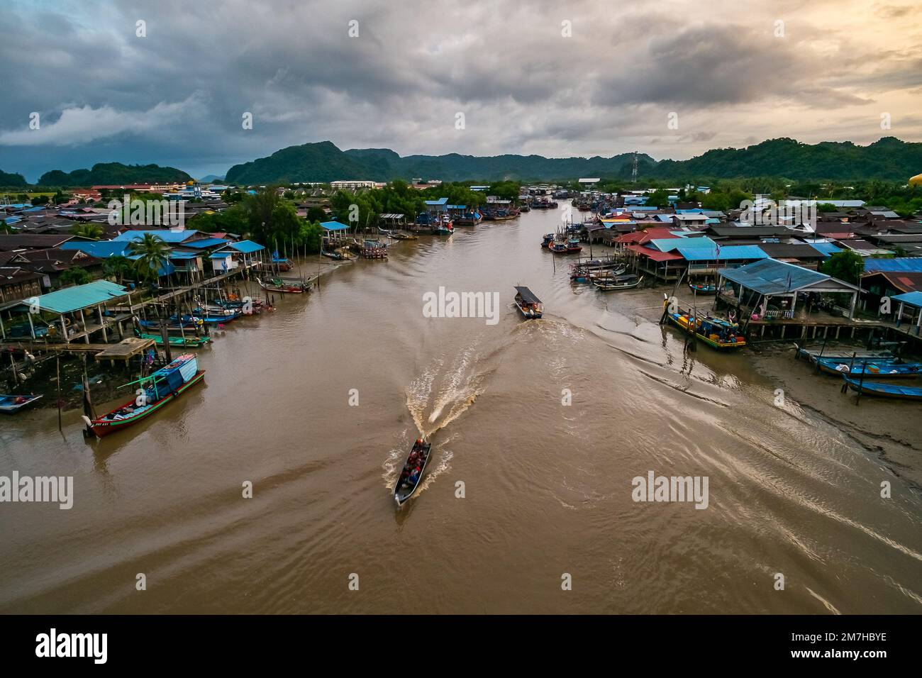Kuala Perlis fishermen village Stock Photo - Alamy