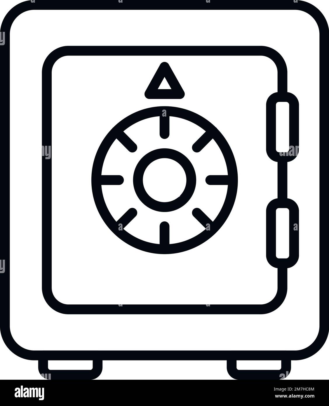 Secured safe icon outline vector. Lock code. Machine enigma Stock ...