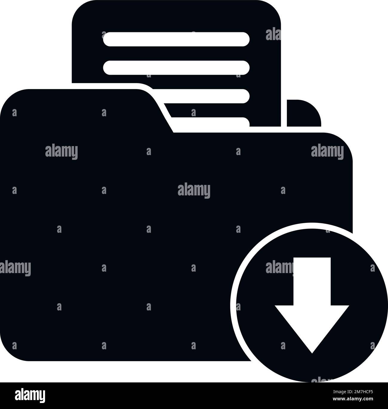 Backup folder icon simple vector. Data storage. File network Stock ...