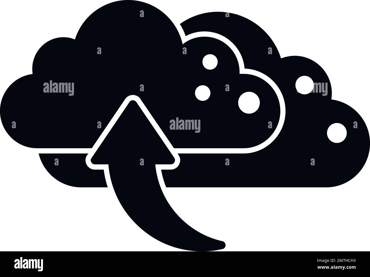 Cloud upload icon simple vector. Backup data. Storage server Stock Vector Image & Art - Alamy