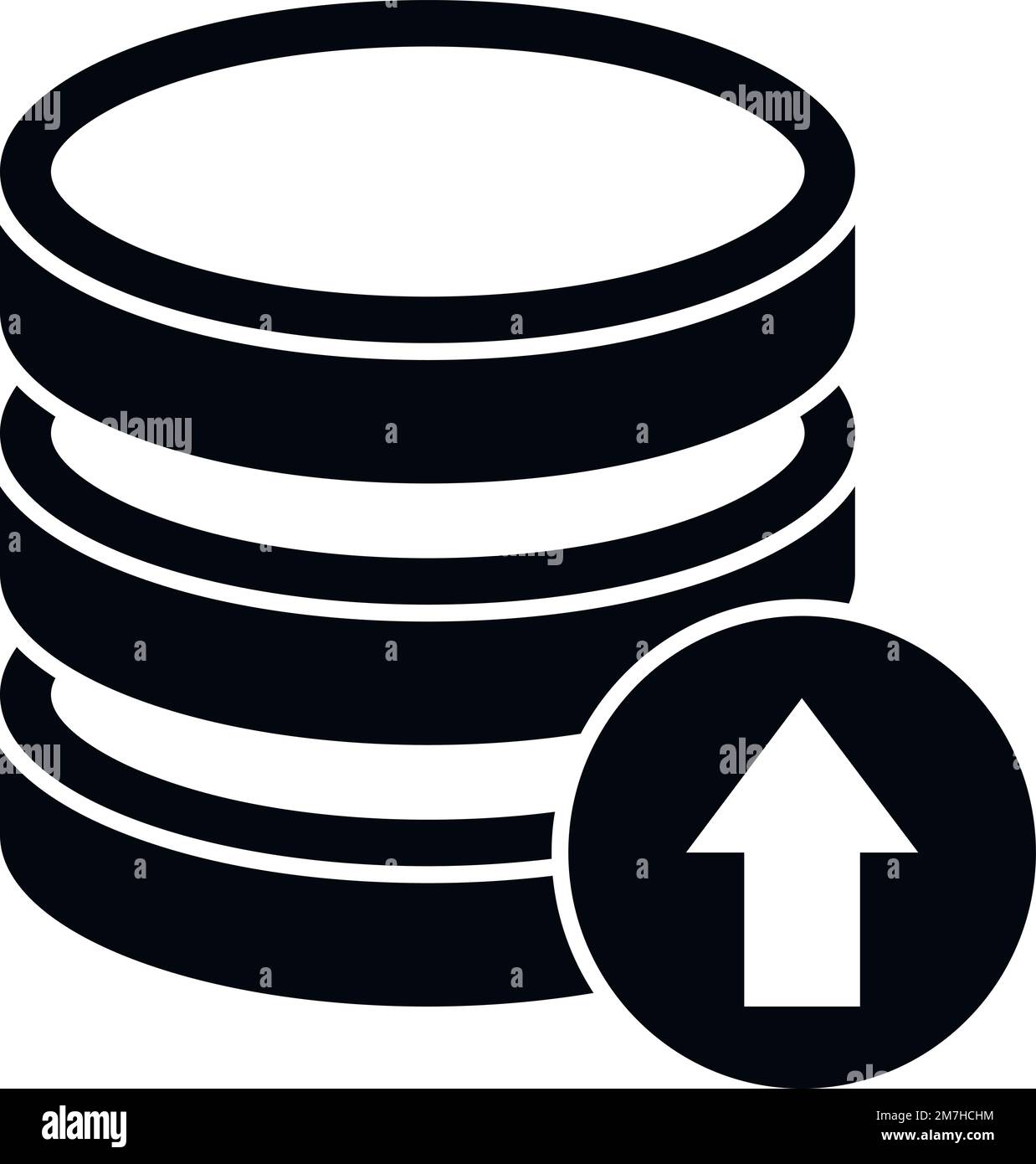 Storage server icon simple vector. Data cloud. Network system Stock ...