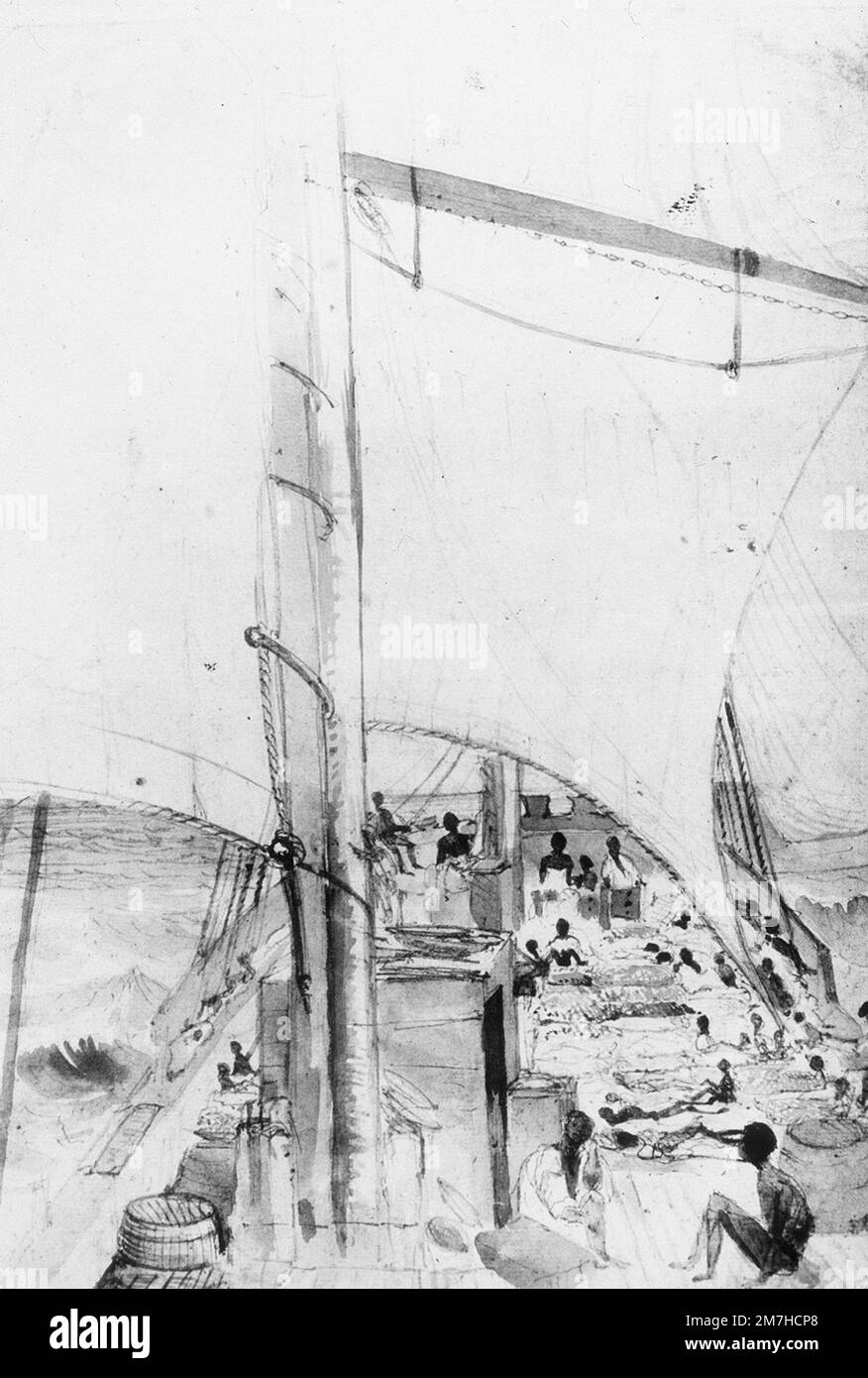 Middle passage slaves Black and White Stock Photos & Images - Alamy