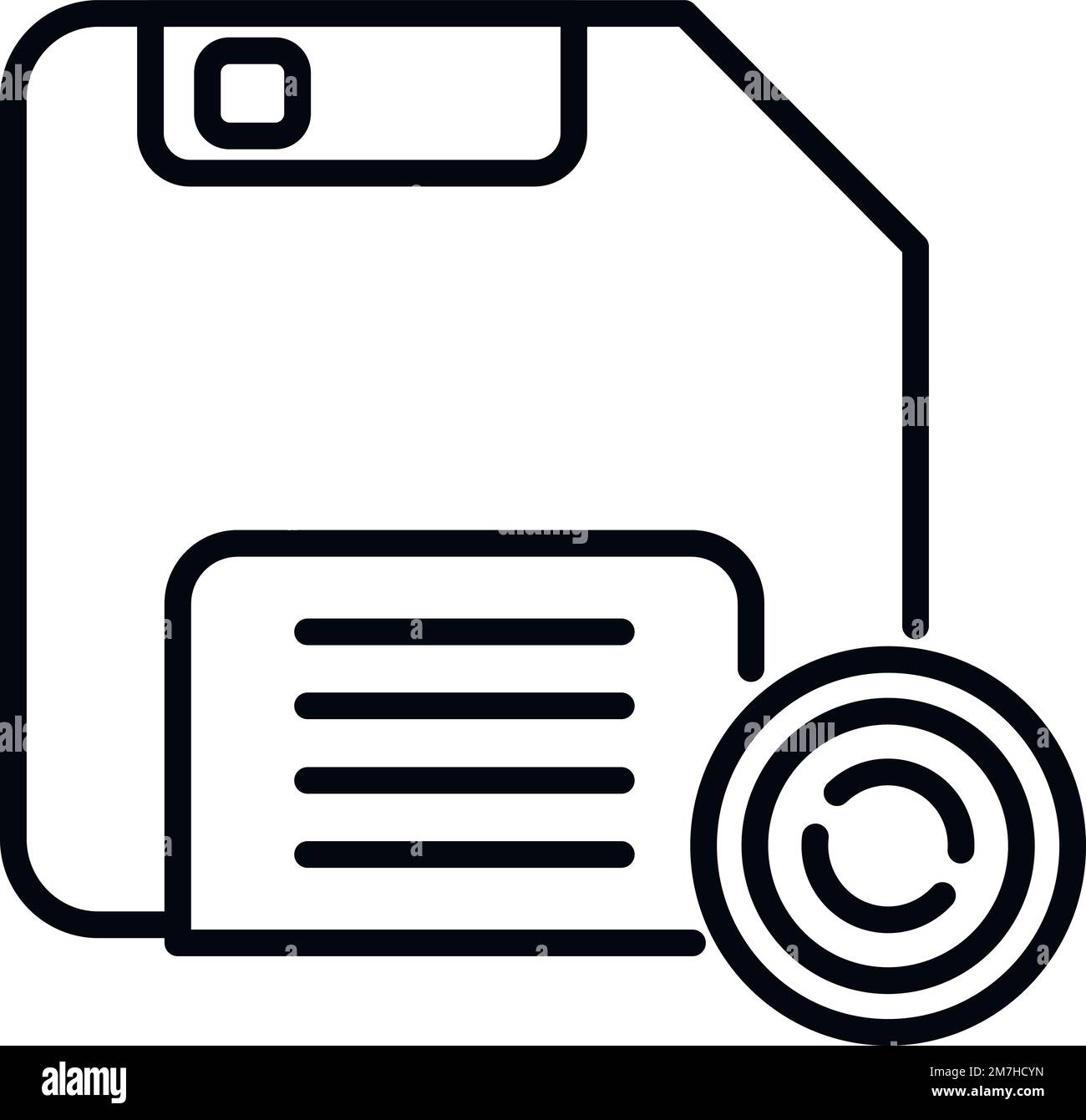 Data Floppy Disk Icon Outline Vector Digital File Backup Storage Stock Vector Image And Art Alamy