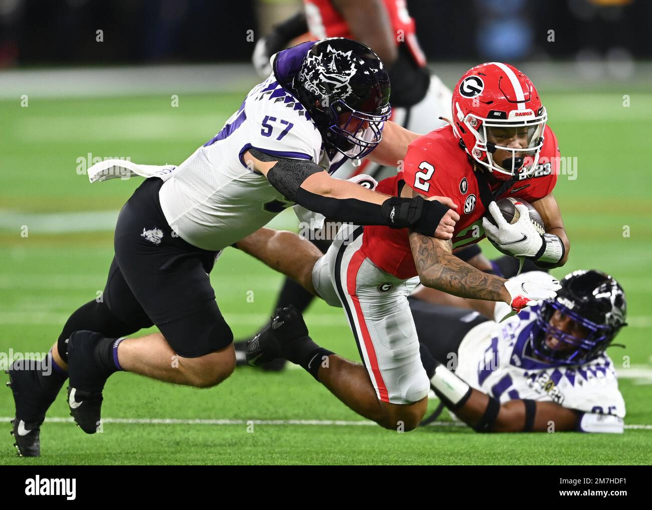 Inglewood, United States. 09th Jan, 2023. TCU Horned Frogs linebacker ...