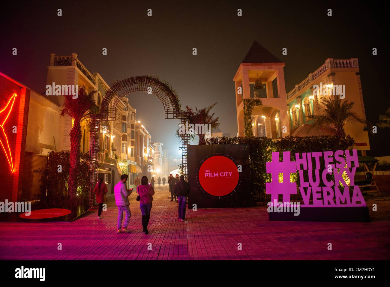 Mohali, India. 09th Jan, 2023. Entrance of HLV (Hitesh Lucky Verma ...